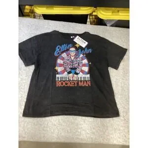 Elton John | Tops | Elton John Rocket Man Graphic Tshirt Black Xxl New ...